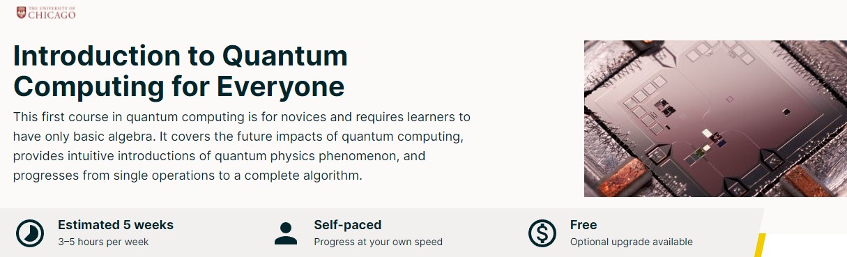 “為所有人打造的量子電腦課程!” – 芝加哥大學免費開放式課程介紹 – 量子開放學院